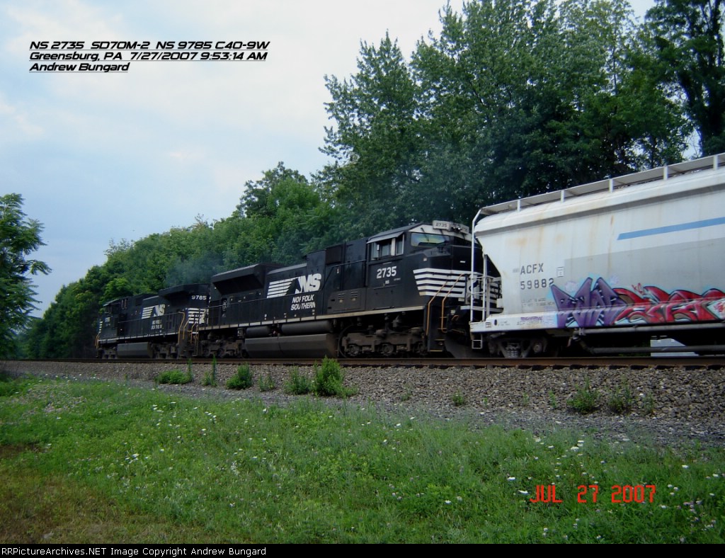 NS 2735 SD70M-2 July 27, 2007